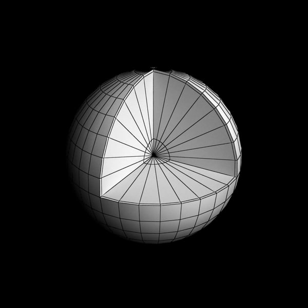 3d model pluto structure