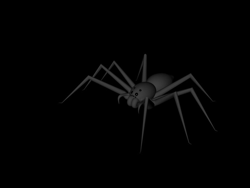 3d basic rig spider model