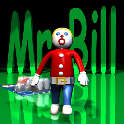 3d model mr bill rigged character