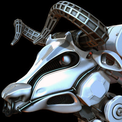 mechanical bull design 3d model