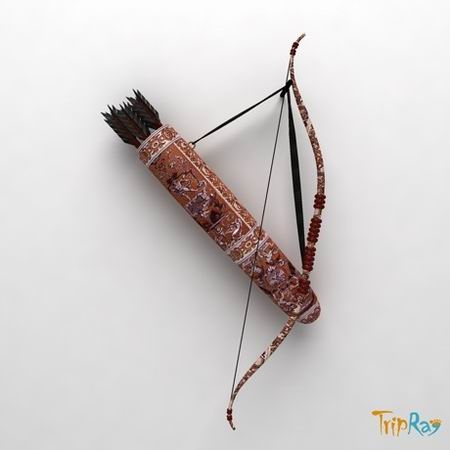 decorative quiver arrows 3d 3ds