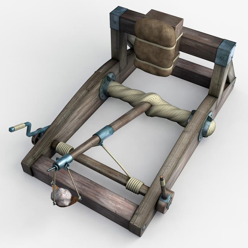 3d medieval onager model