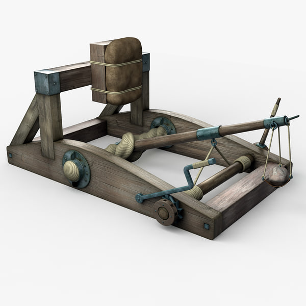 3d medieval onager model