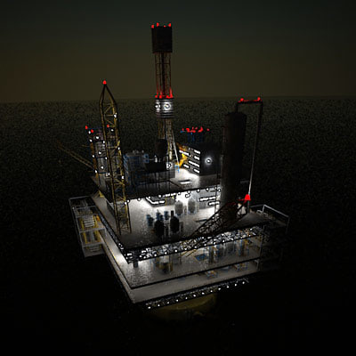 platform spar 3d model