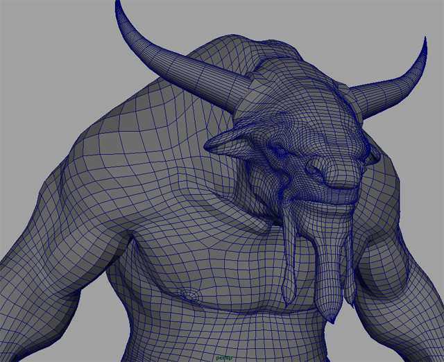 3d minotaur creature model
