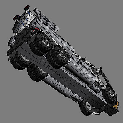 ready jetter truck 3d model