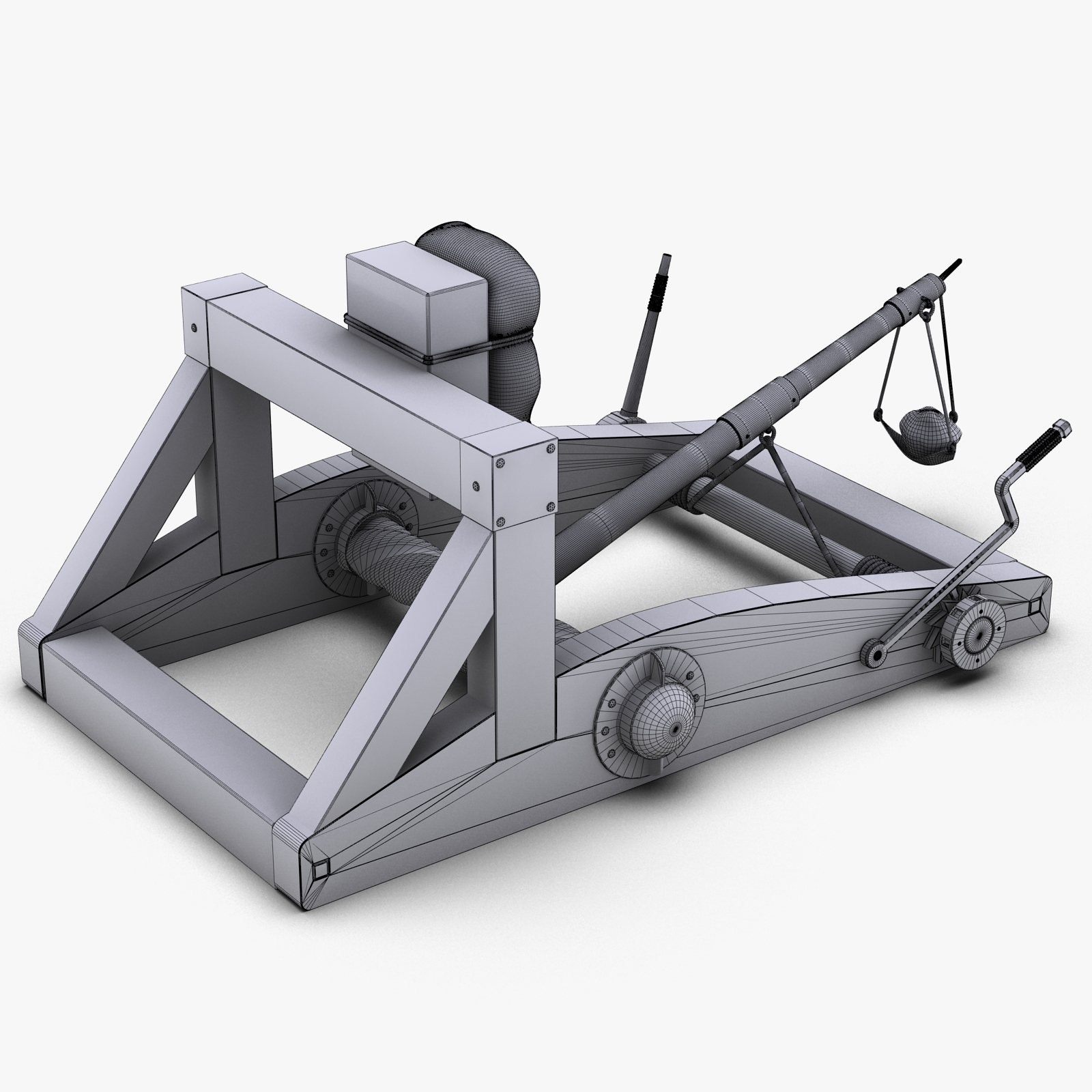 3d medieval onager model