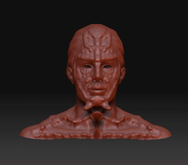 alien head weird obj