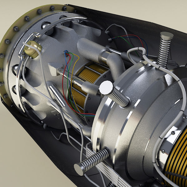 aircraft jet engine 3d model