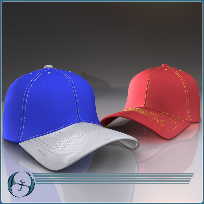3d baseball cap model