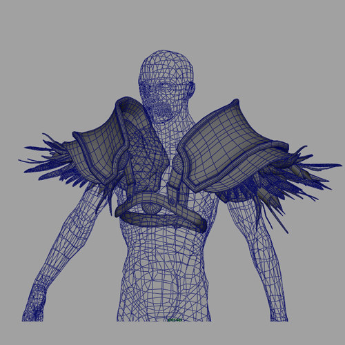 3d wow shoulder armor ironfeather