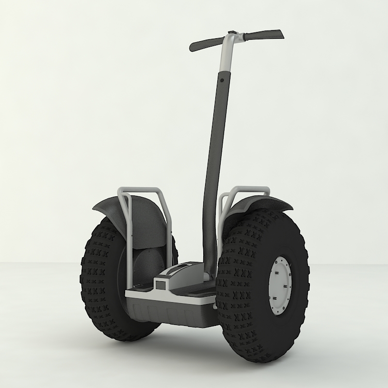 electric segway v1 3d model