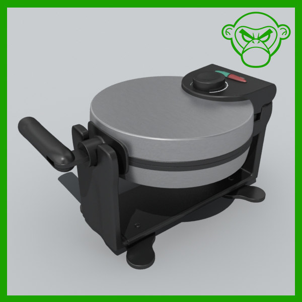 3d waffle iron model