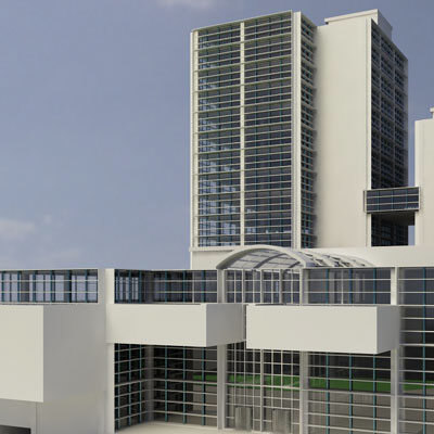 multi purpose building 06 3d max