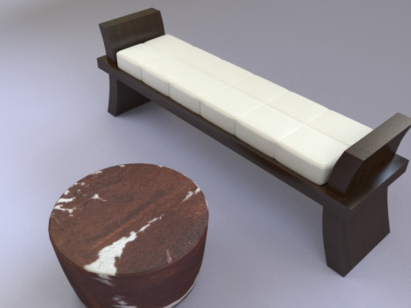 maya african ottoman bench