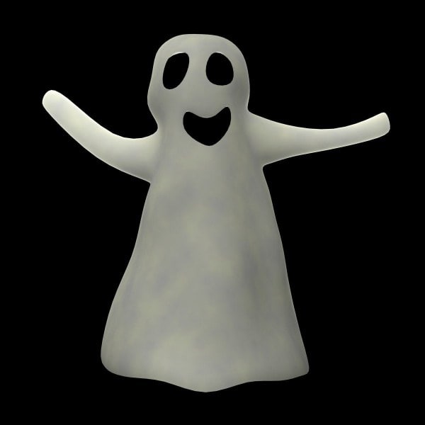 3d ghost cartoon model