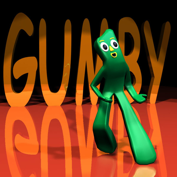 gumby rigged character 01 3d model