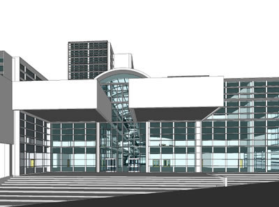 multi purpose building 06 3d max