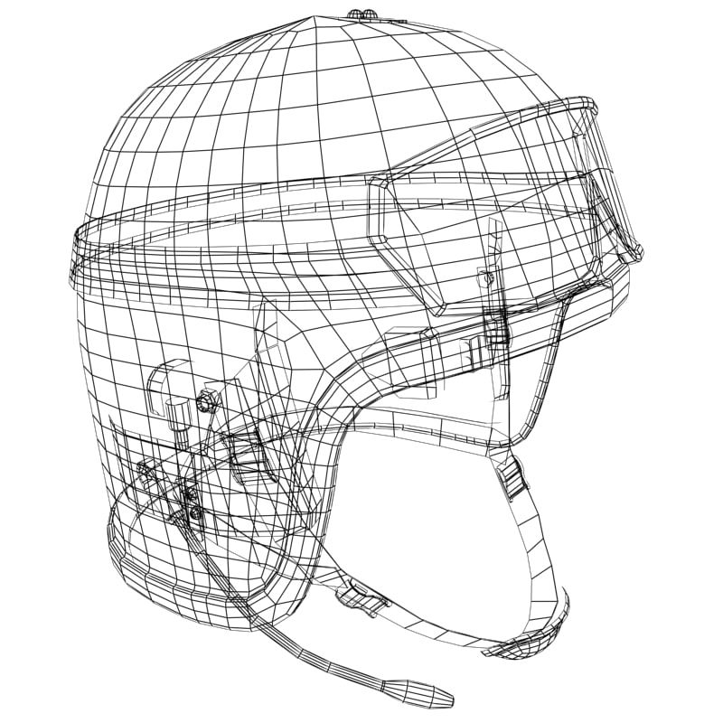 3d model military helmet