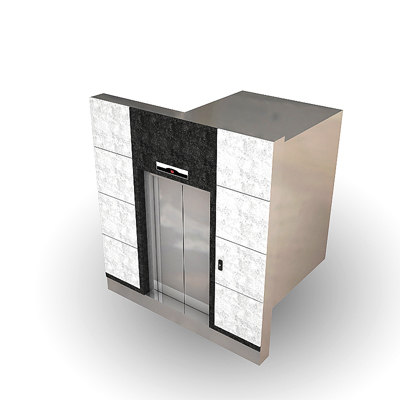 3d building elevator model