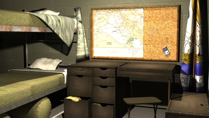 3d deployed barracks