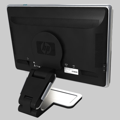 hp w2207h monitor desktop 3d model