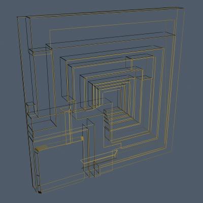 frank lloyd textile block 3d max