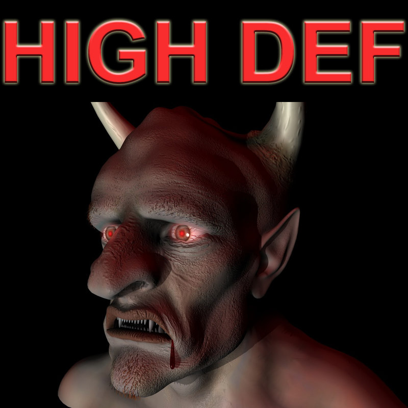 realistic devil 3d model