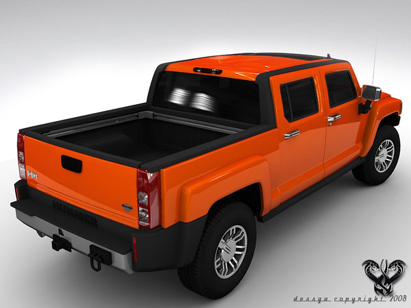 hummer h3t alfa 3d model