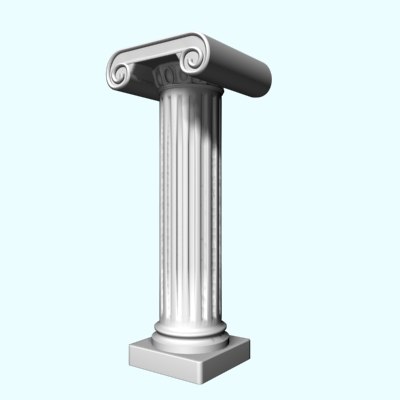 3d model ionic column