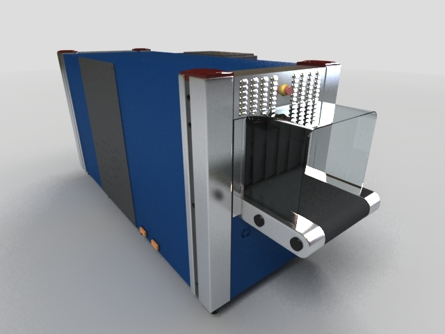 airport scanning machine 3d model