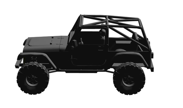 jeep tj wrangler 3d model