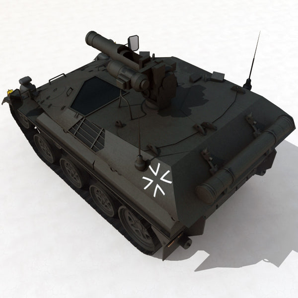 3d model of wiesel weapons fighting vehicle