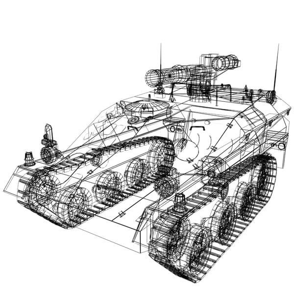 3d model of wiesel weapons fighting vehicle