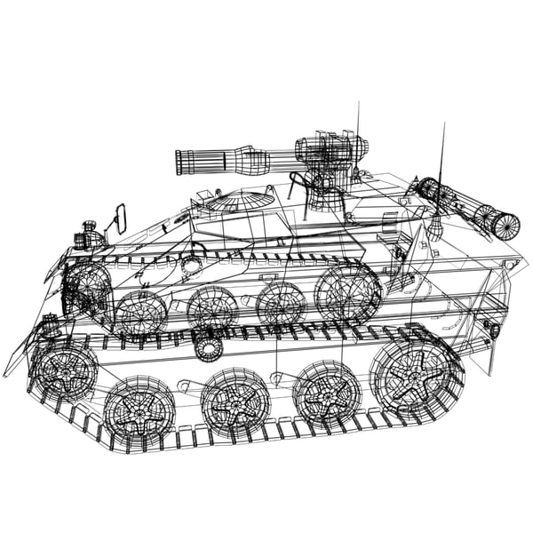 3d model of wiesel weapons fighting vehicle