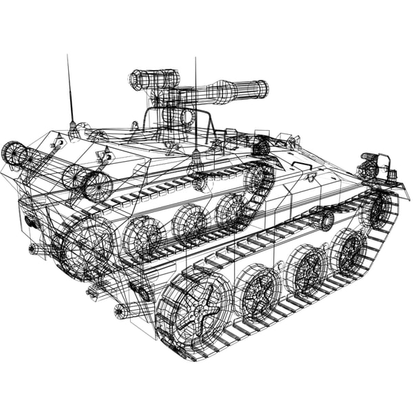 3d model of wiesel weapons fighting vehicle
