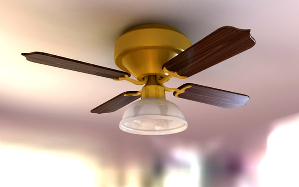ceiling fan 3d 3ds