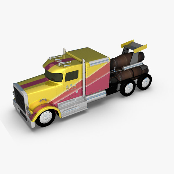jet truck 3d model