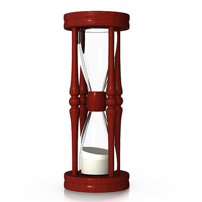 3d sandglass clock model
