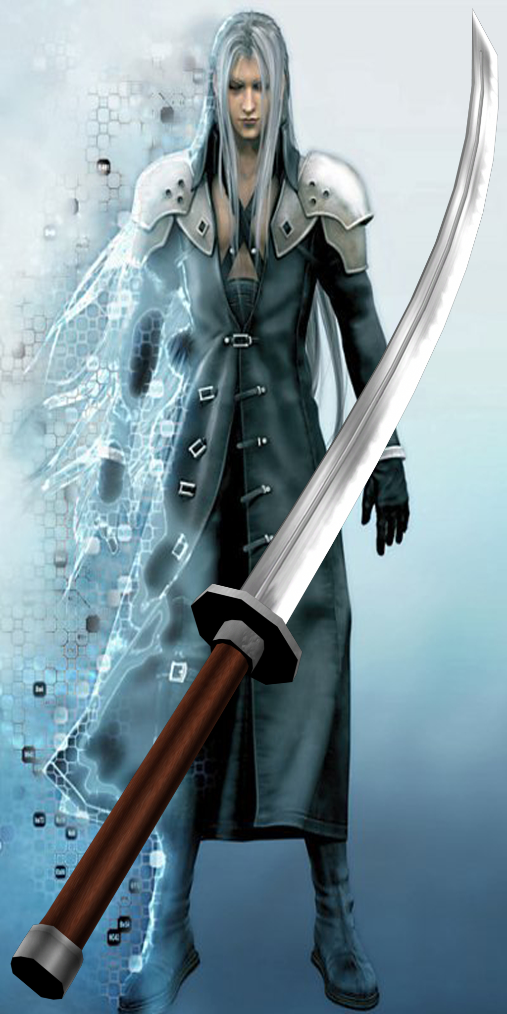 sword sephiroth advent 3d obj