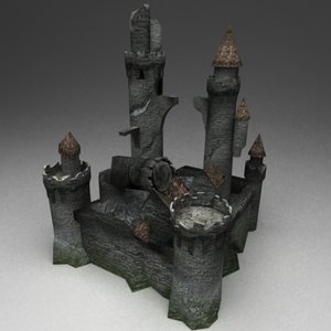 medieval castle 3d model