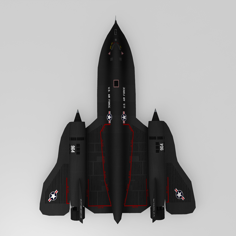3d model sr-71 blackbird