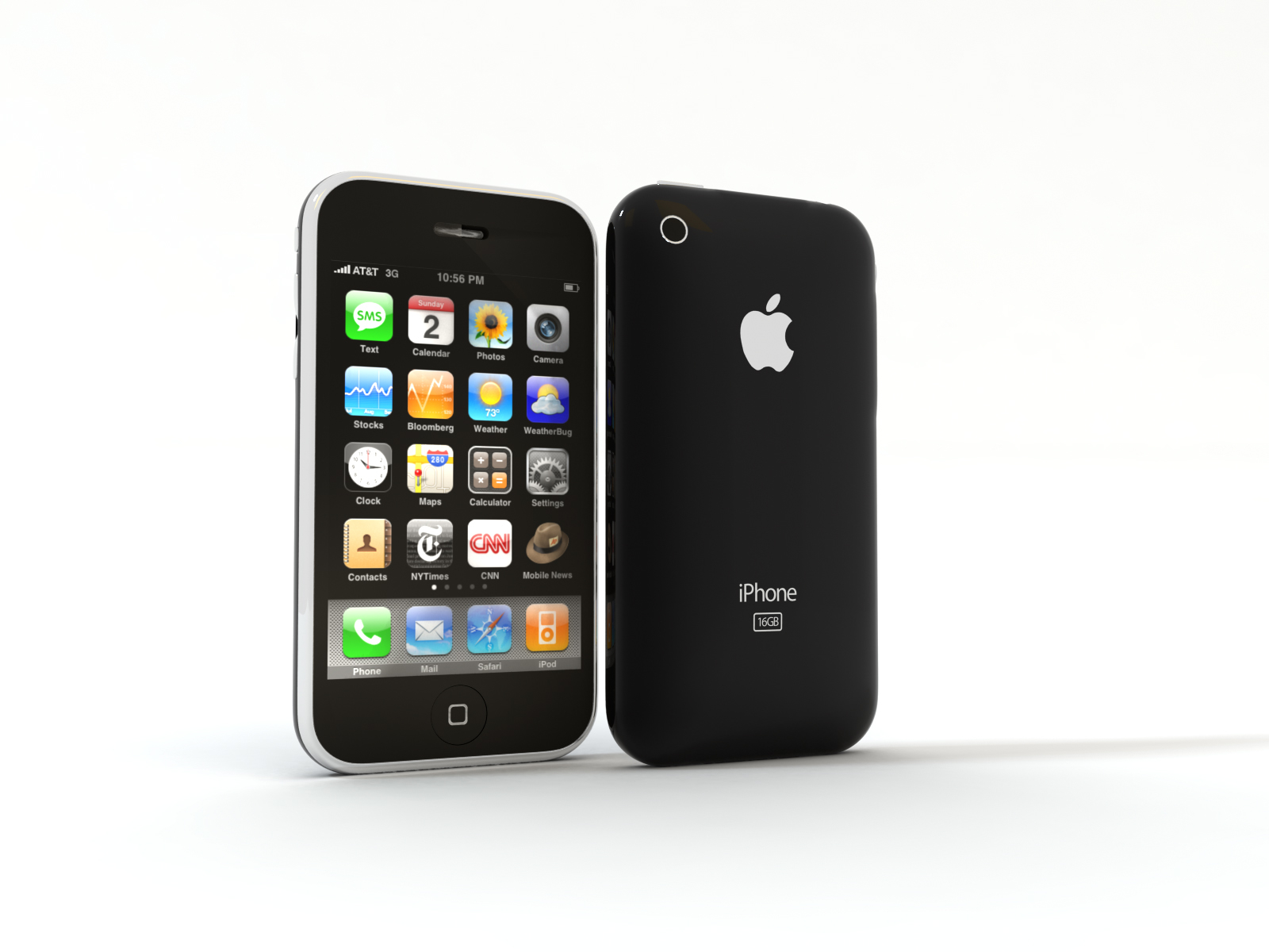 apple iphone 3g 3d obj