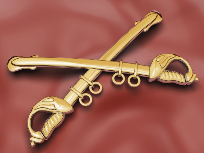 cavalry insignia 3d model