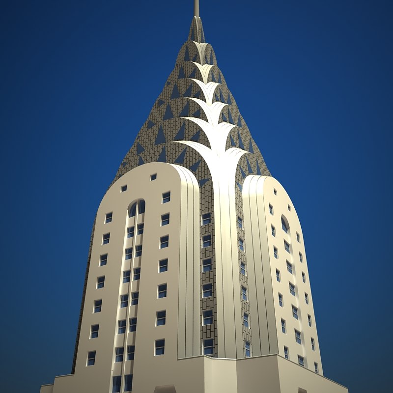 chrysler building 3d obj