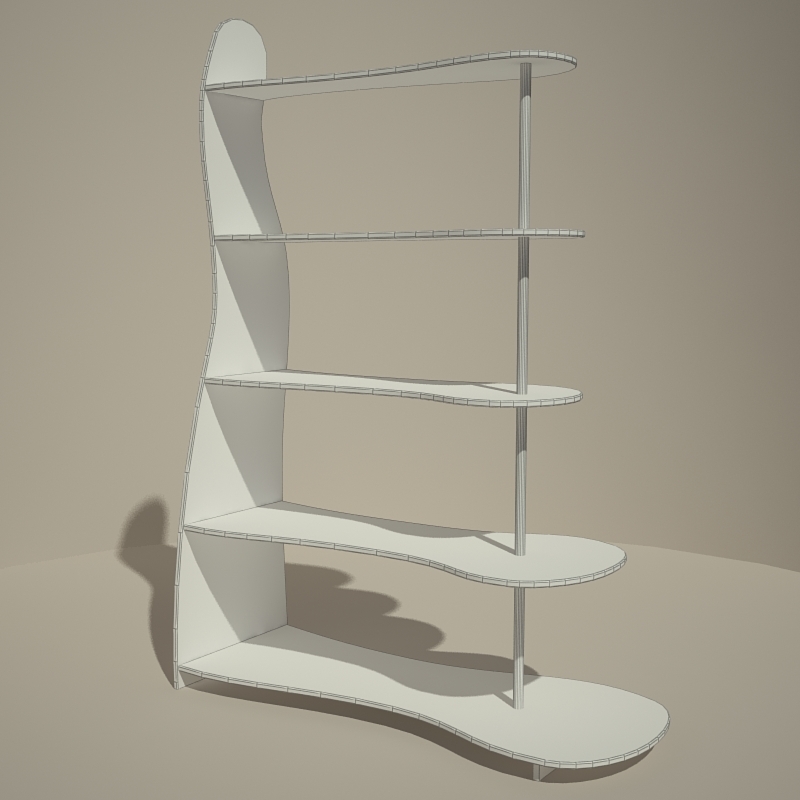 3ds bend display rack shelf