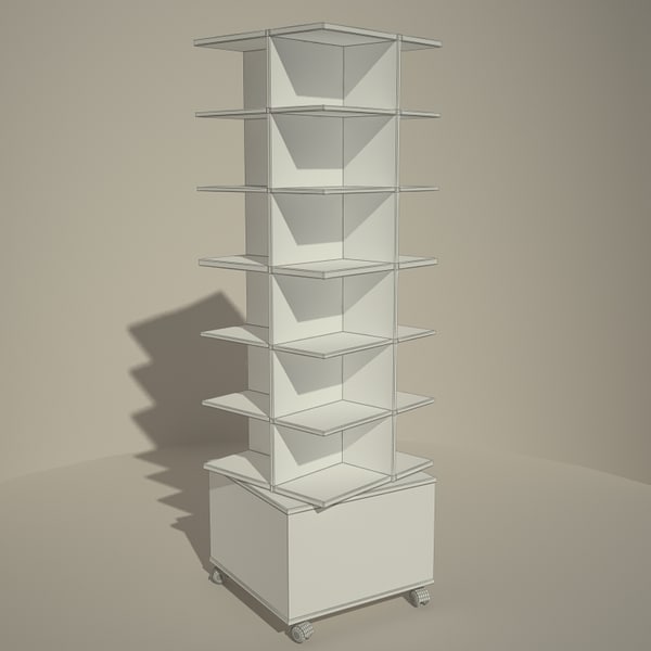 spinning display shelf 3d model