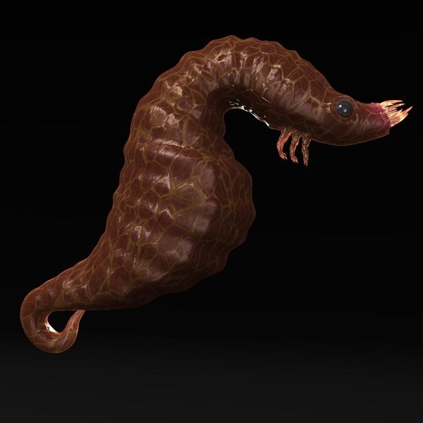 3d Larva Monster Model