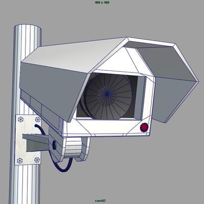 3d security camera model