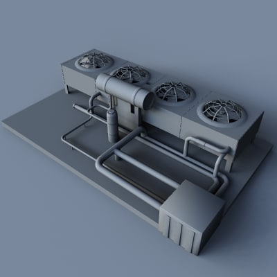 cooling unit 3d 3ds
